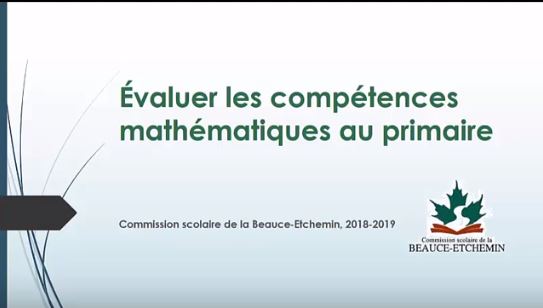 Évaluer les compétences mathématiques au primaire – Les mathématiques ...